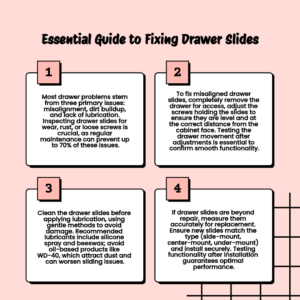 How to Fix Drawer Slides Easily in 3 Steps - Woodworker Express ...