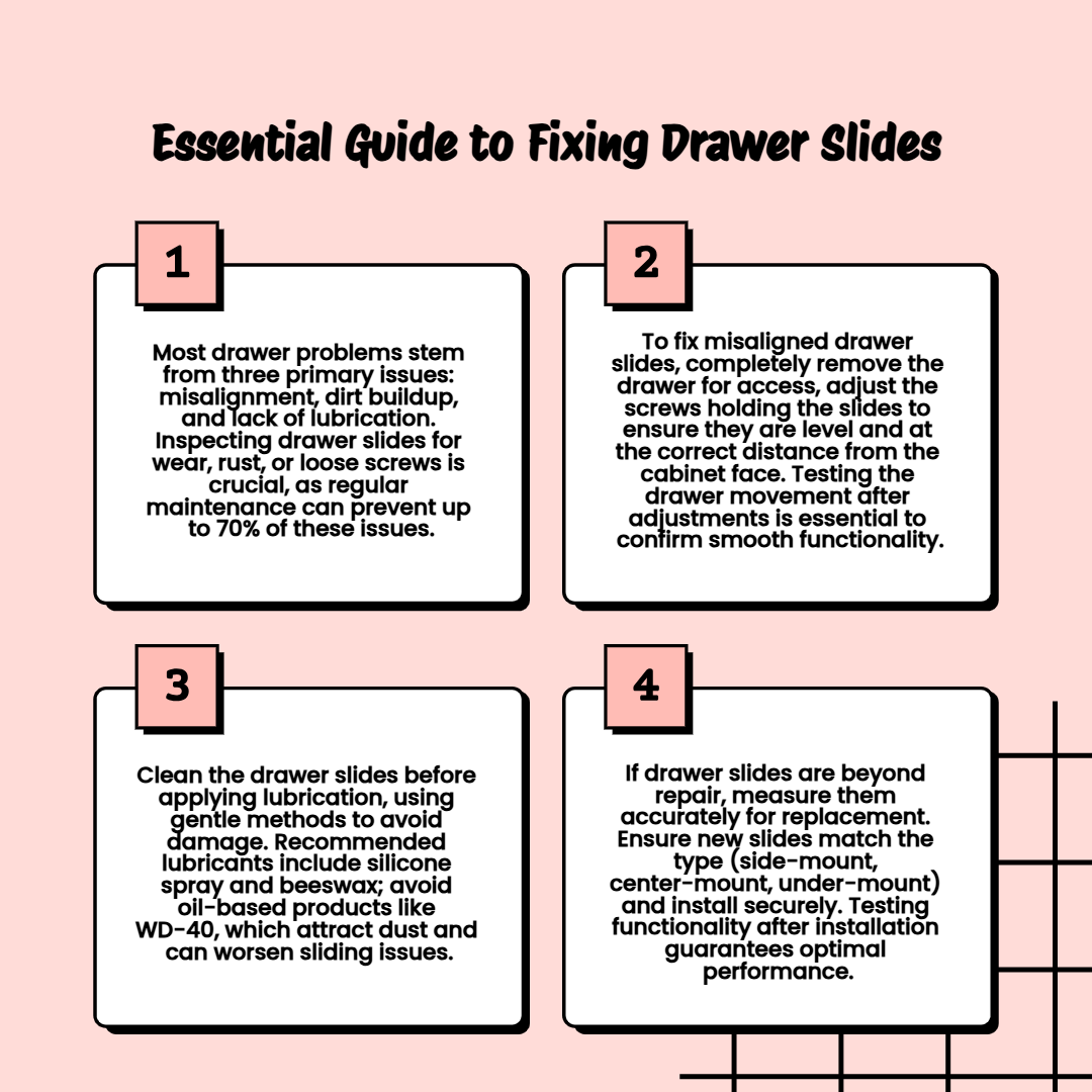 How to Fix Drawer Slides Easily in 3 Steps - Woodworker Express ...