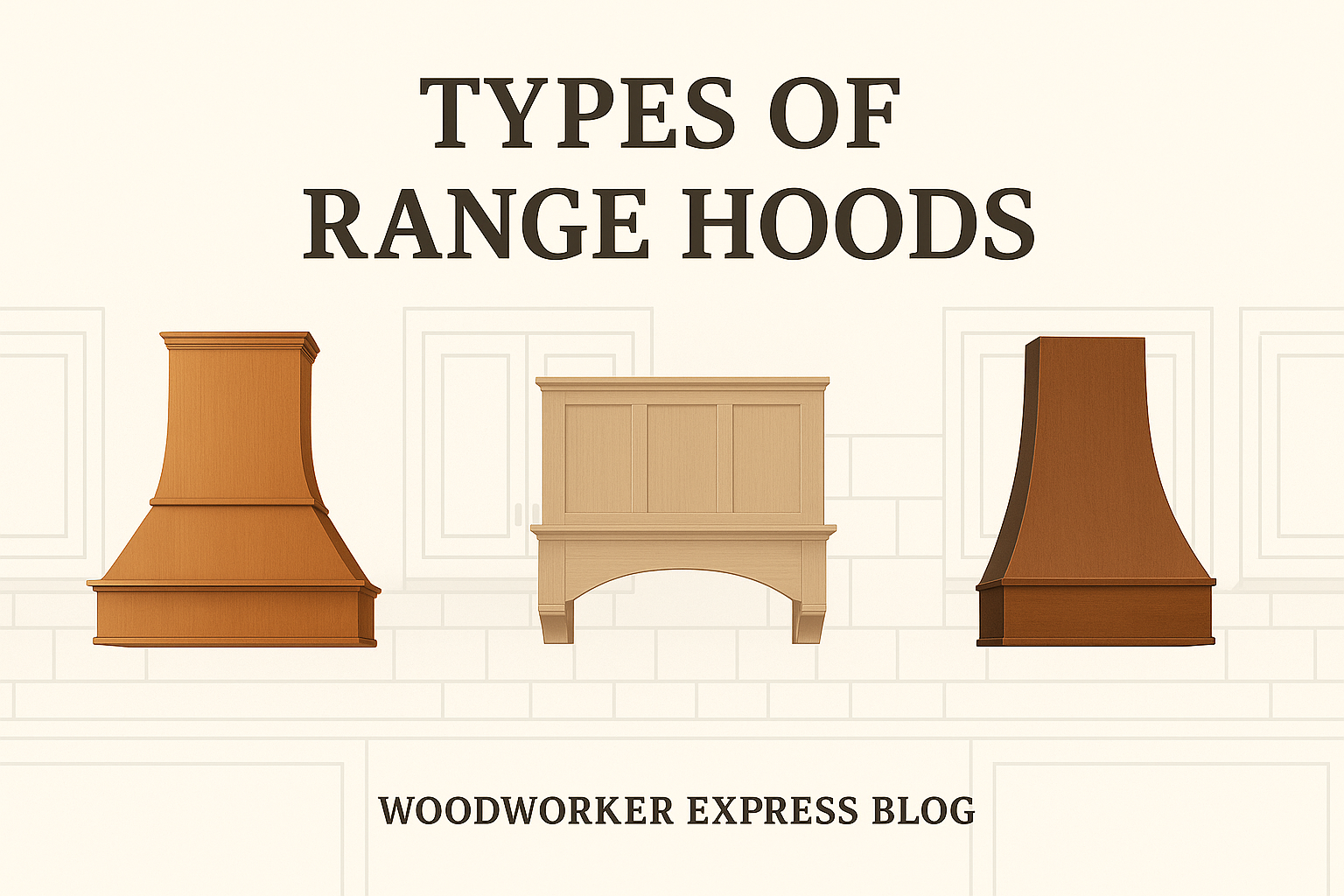 What are the Different Types of Range Hoods? - Woodworker Express Blog