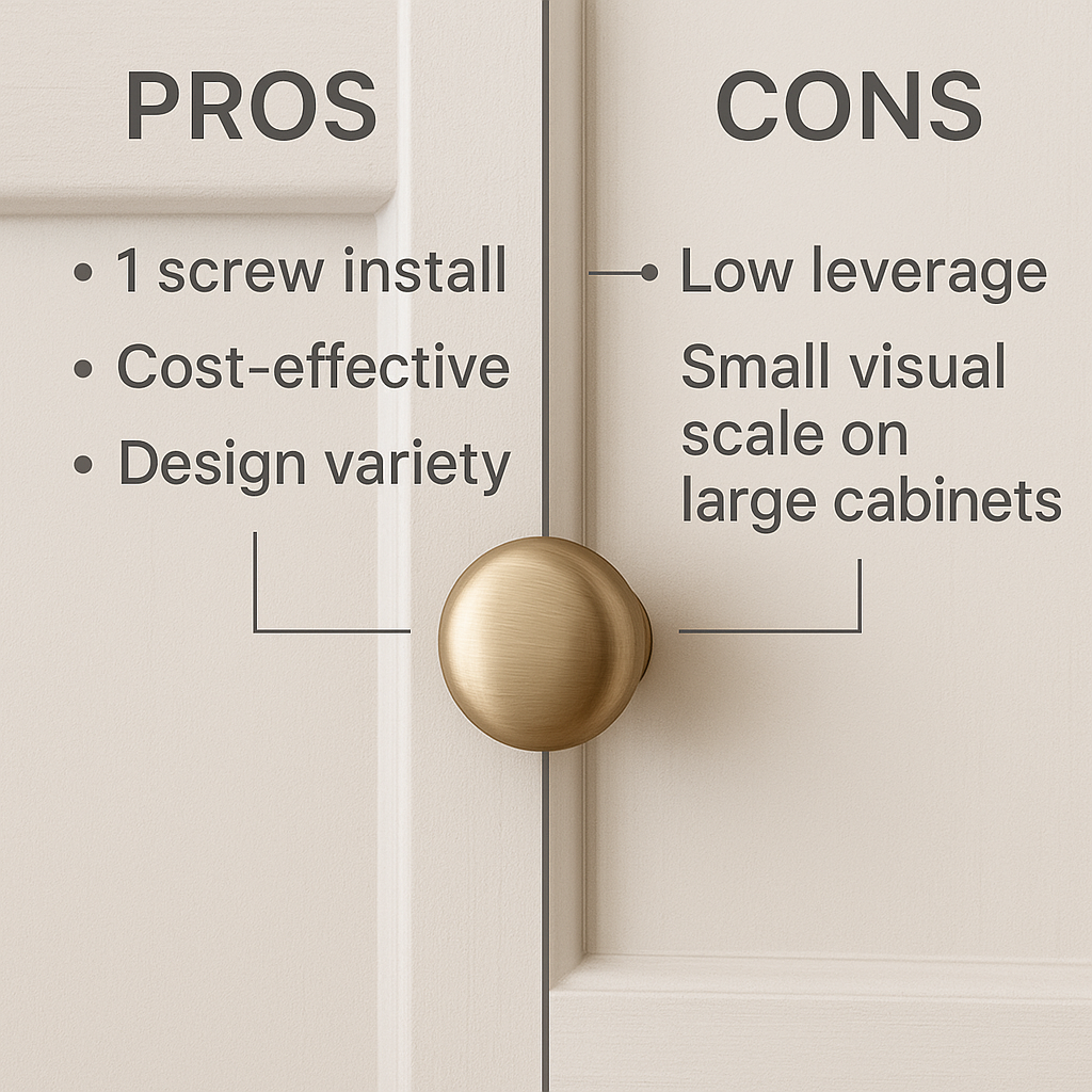 cabinet-knobs-pros-cons - Woodworker Express Blog