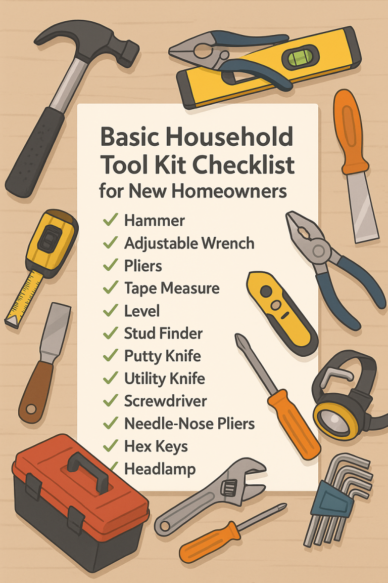 Basic Household Tool Kit Checklist for New Homeowners -Woodworker Express Blog