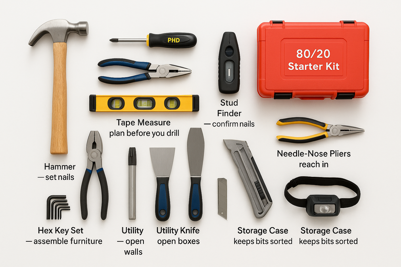 Basic Household Tool Kit Checklist for New Homeowners -Woodworker Express Blog